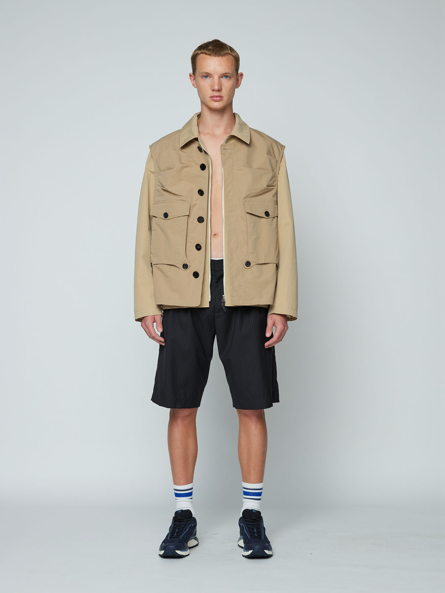 Mens Henry Vest/Jacket Tan – Wynn Hamlyn