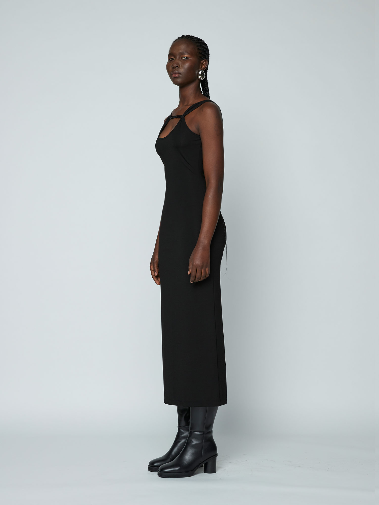 Macrame Maxi Dress Black – Wynn Hamlyn
